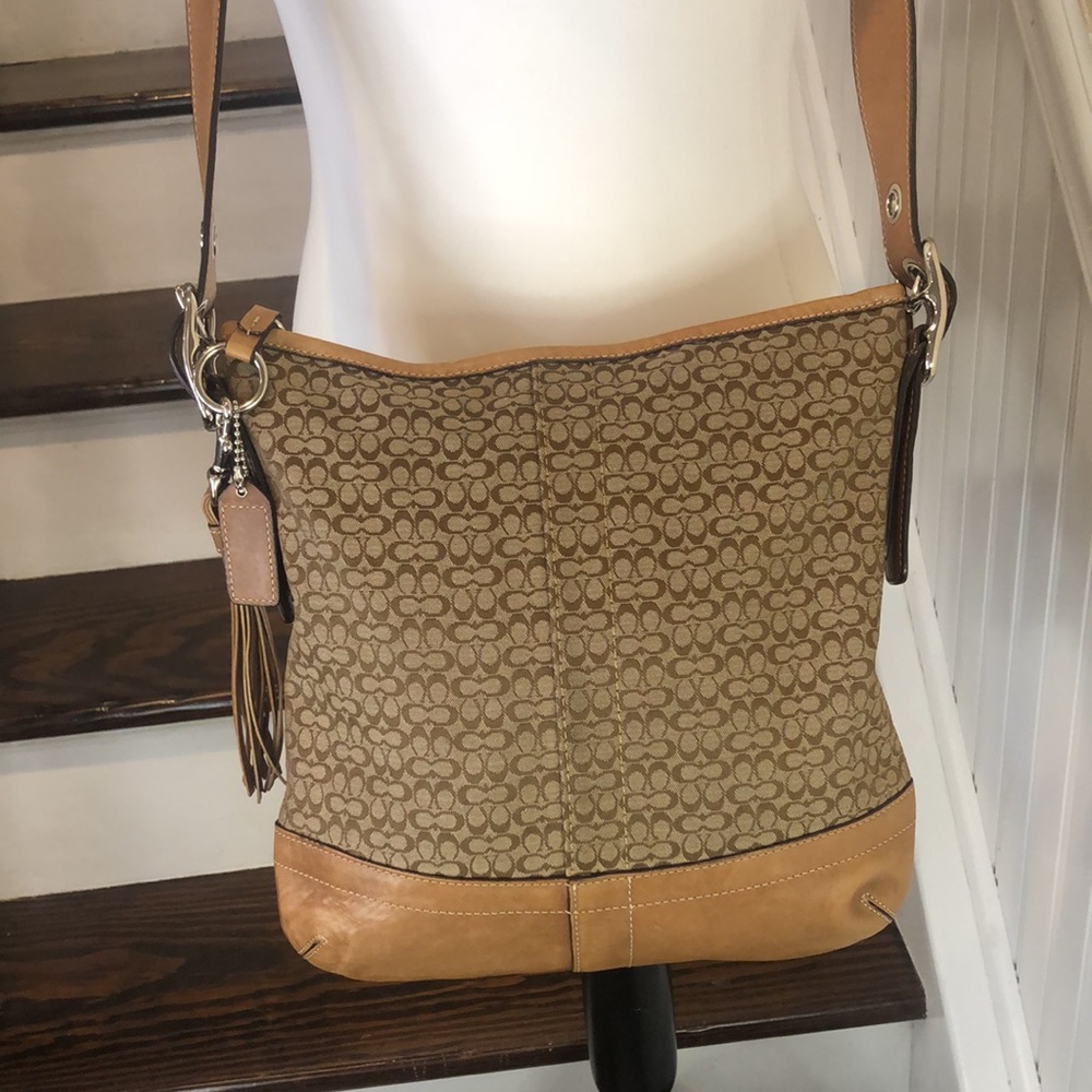 Coach Mini Jacquard Signature C Crossbody Convertible… - Gem